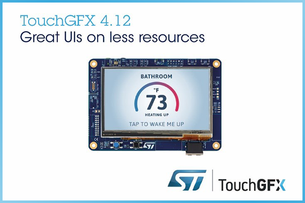 ST, STM32 MCU UI 제작용 'TouchGFX 소프트웨어' 4.12버전으로 업데이트 - e4ds 뉴스