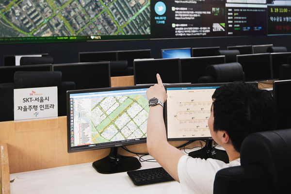 SKT-서울시, 5G와 AI로 완전자율주행 시대 연다 - e4ds 뉴스