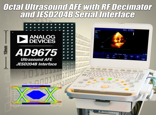 ADI, 온-칩 RF 데시메이터와 JESD204B 시리얼 인터페이스를 통합한 초저가 옥탈 초음파 수신기 출시 - e4ds 뉴스