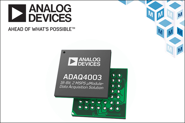 마우저, 설치 공간 75% 절약하는 ADI DAQ 공급 - e4ds news