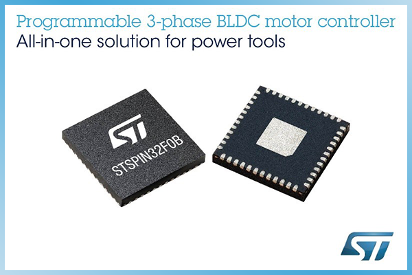 ST, 단일 션트 BLDC 모터 컨트롤러 STSPIN32F0B 출시 - e4ds news