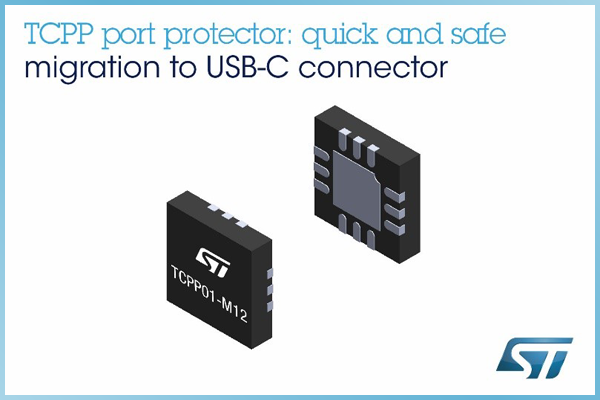 ST, 'TCPP01-M12' USB-C 포트보호 IC 출시 - e4ds news
