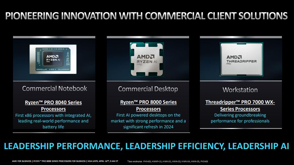 AMD, 새로운 8000시리즈 CPU 공개...B2B AI PC 정조준 - e4ds news