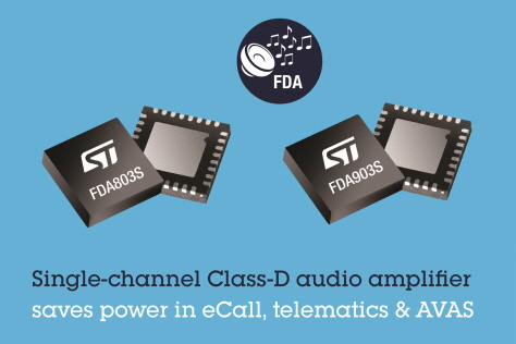 ST 차량용 오디오 전력 증폭기, 텔레매틱스·AVAS 디지털 유연성 지원 - e4ds news