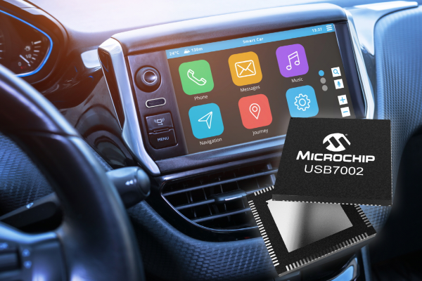 마이크로칩, USB Type-C 지원하는 차량용 인포테인먼트 USB 3.1 스마트허브 IC 출시 - e4ds news