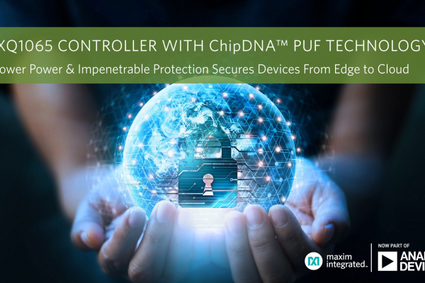 ADI, IoT 보안 암호화 컨트롤러, 맥심 MAXQ1065 발표 - e4ds news